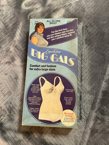 VTG NWT Exquisite Form All in One Brief Girdle hook-eye crotch. 38C ...