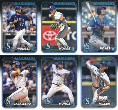 2024 Topps Series 2 Seattle Mariners Team Set of 9 Cards | eBay