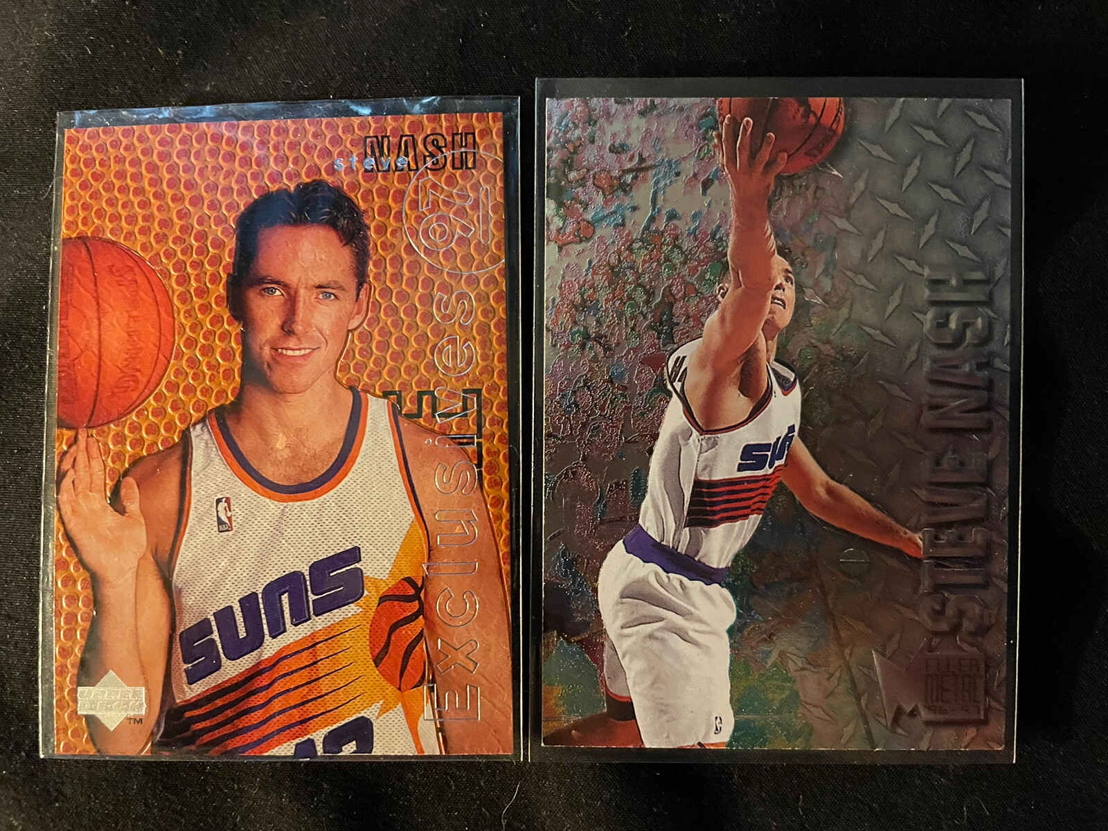 1997 Steve Nash Fleer Metal Rookie Upper Deck Exclusive Rookie 2 Card ...