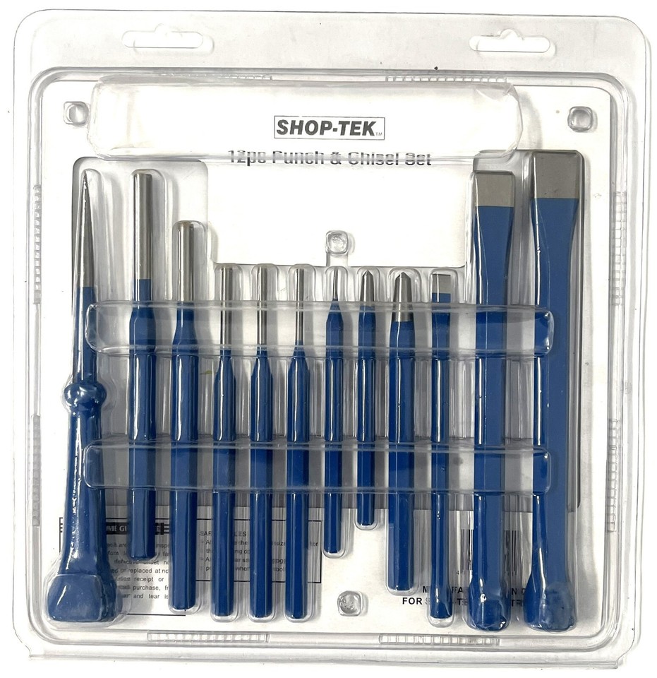 12-Piece Cold Chisel, Pin, Center and Starter Punch Set | eBay