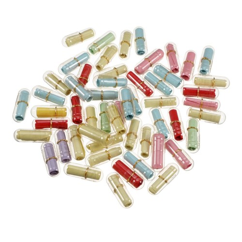50 Pcs Wiccan Supplies Spiritual Wishing Capsules Bottles Message Pill ...