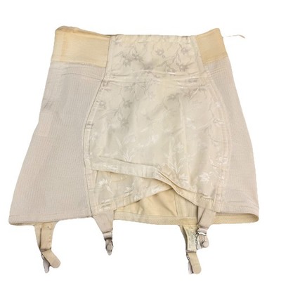 Vtg 1960s Sears Open Bottom Girdle Skirt Medium Satin Floral Panel ...