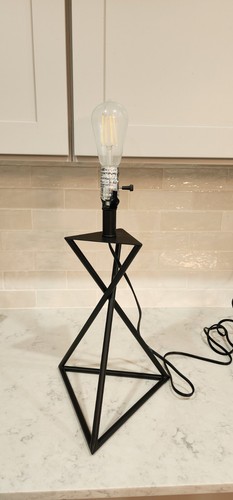 Coaster Furniture Contemporary Style Black Table Lamp 19" With Edison ...