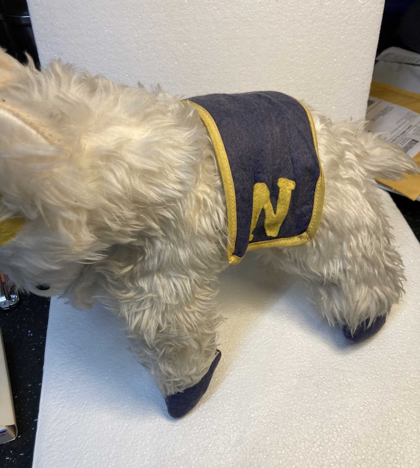 Vintage 70s/80s US Naval Academy USNA Bill the Goat Mascot Stuffed ...