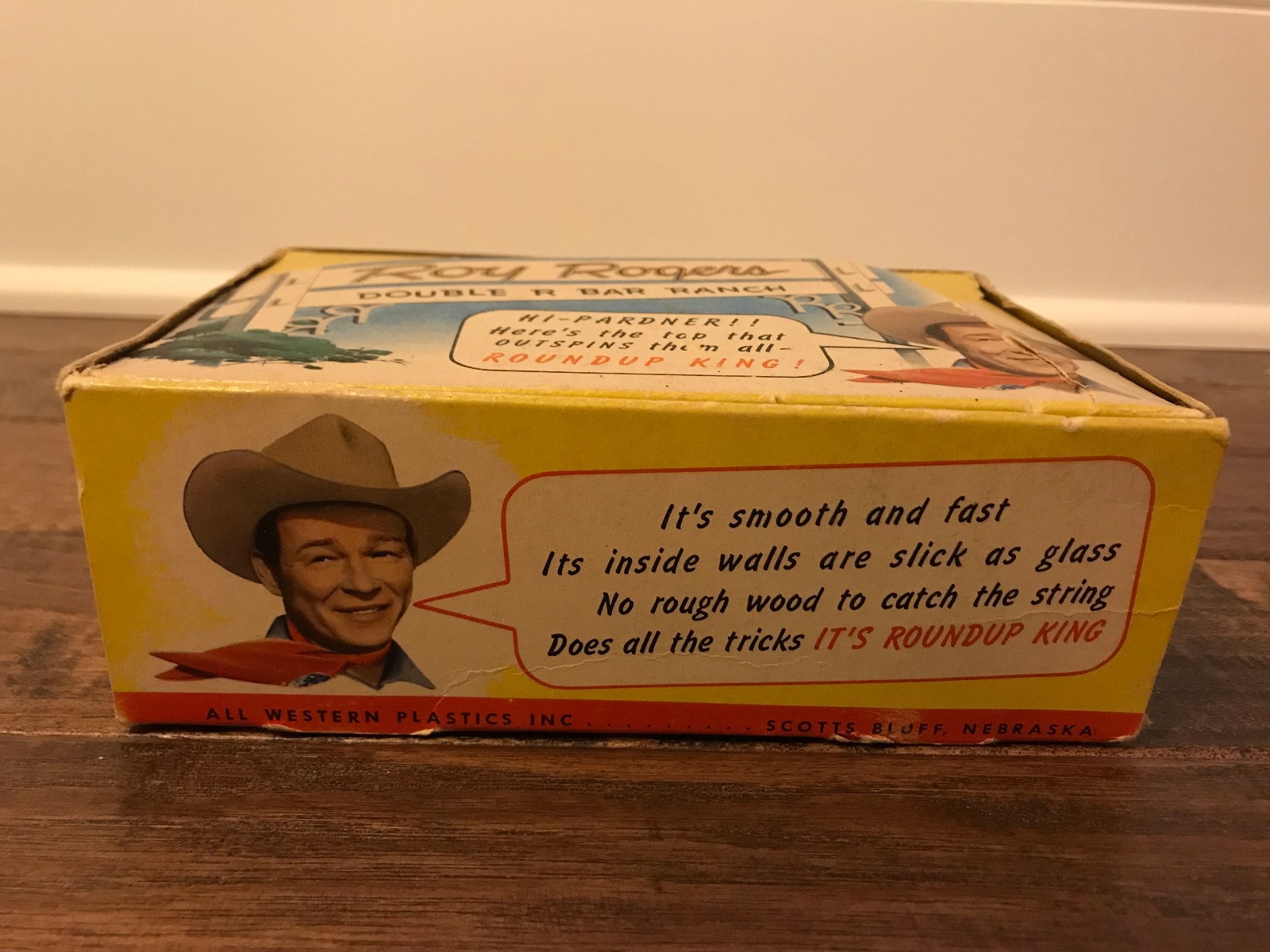 "ROY ROGERS" (DOUBLE R BAR RANCH) "ROUNDUP KING" Toy Top Store Display ...