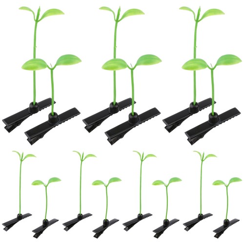 50PCS Grass Funny Hairpins Trendy Bean Sprouts Hair Clips Grass Hairpin ...