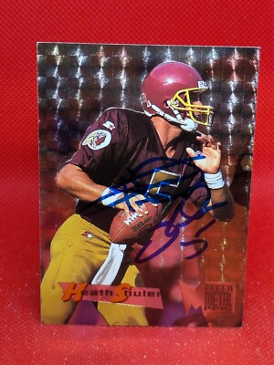AUTOGRAPH on card: Heath Shuler 1995 Fleer Metal #196 | eBay