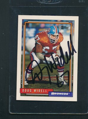 1992 Topps #298 Doug Widell Broncos Signed Auto *51879 | eBay
