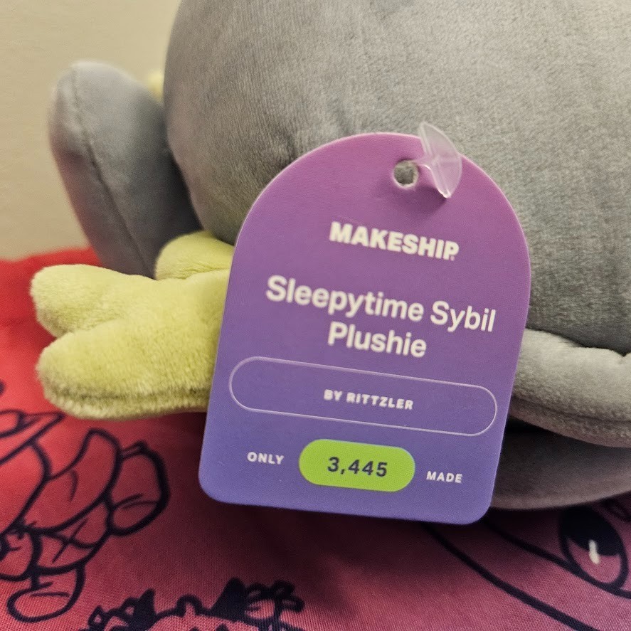 Makeship Sleepytime Sybil Plushie rittzler Pseudoregalia Plush Only ...