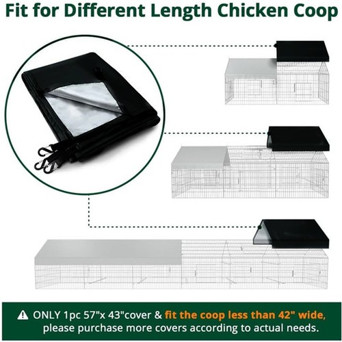 Bungee Secured 57x43in Waterproof Chicken Coop Shade Tarp Available Now ...