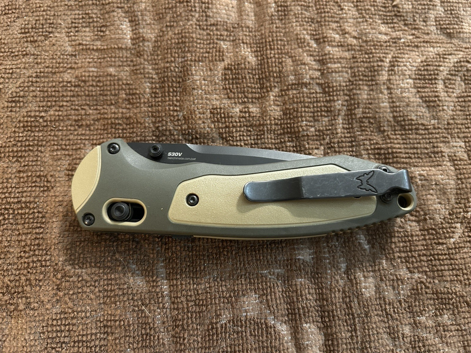 Benchmade Special Military Edition Mini Boost Assist Knife Olive/Tan (3 ...