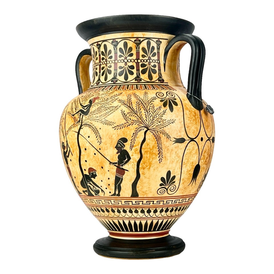 Amphora Olive Gathering Hercules Centaur Pholus Vase Ancient Greek ...