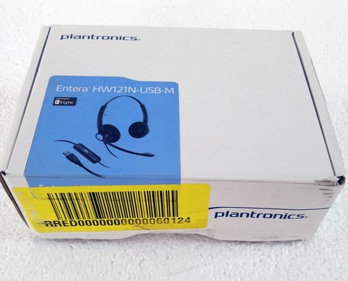 Plantronics Entera Hw121n-usb Stereo UC Version Noise-canceling PC USB ...