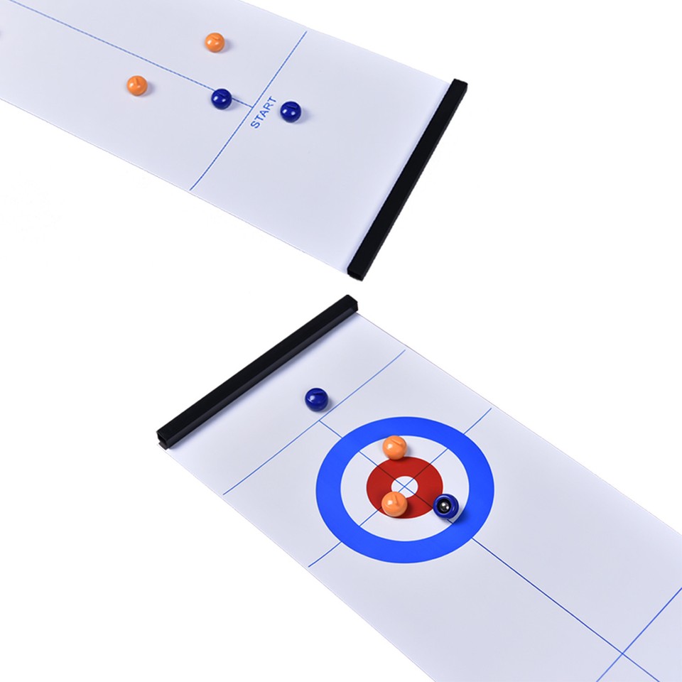 Table Top Curling Game Compact Curling Board Game | eBay