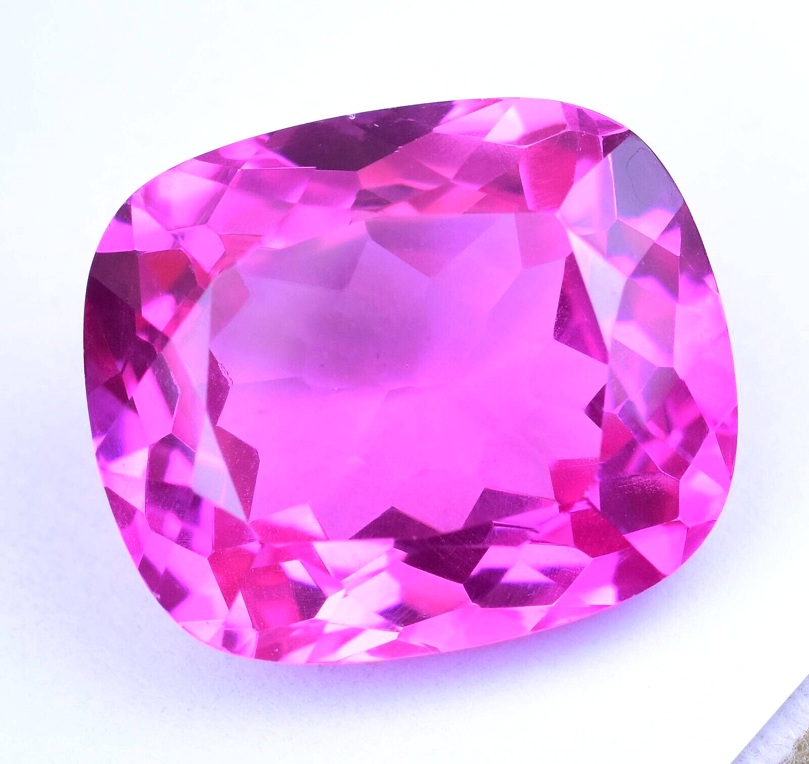 Natural Sparkling Mogok Pink Ruby 70.30 Ct Cushion Certified FL Loose ...