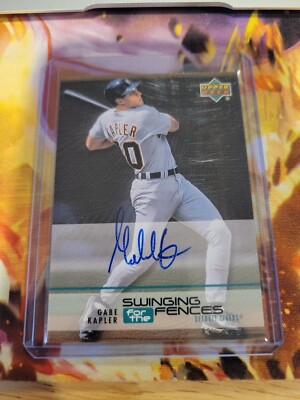 GABE KAPLER - 1999 Upper Deck - Swinging For The Fences Autograph | eBay