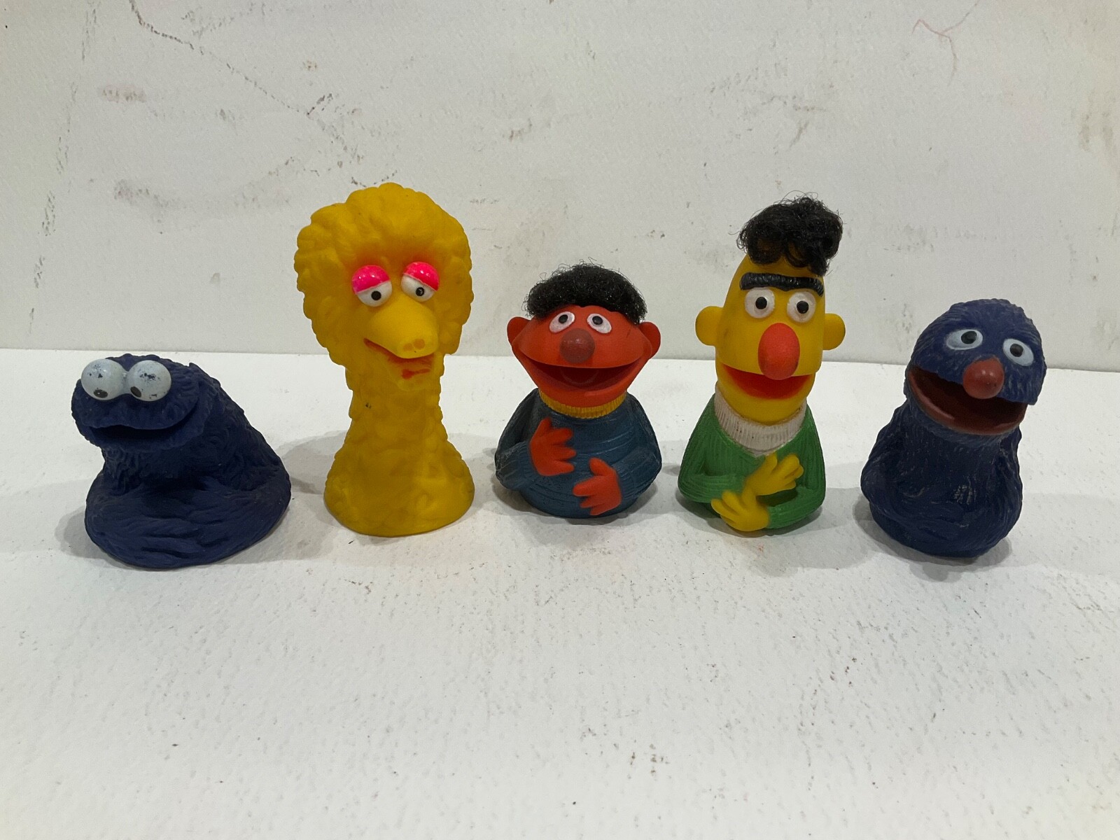 Vintage Sesame Street PVC Figure Lot Of 5 Grover Bert Ernie Big Bird ...