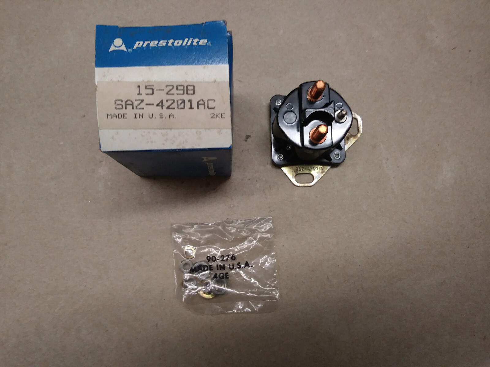 Prestolite 12V Solenoid, 15-298 (SAZ-4201AC), Intermittent, Single Pole ...