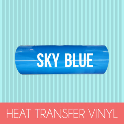 Heat Transfer Vinyl Roll PU Lettering Film Iron On Textile SKY BLUE 12 ...