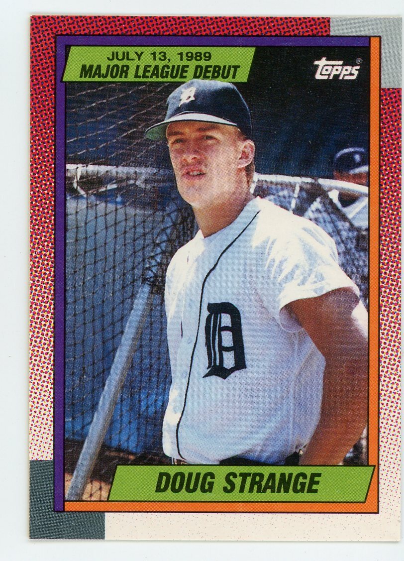 1989 TOPPS MAJOR LEAGUE DEBUT #124 - DOUG STRANGE - DETROIT TIGERS | eBay