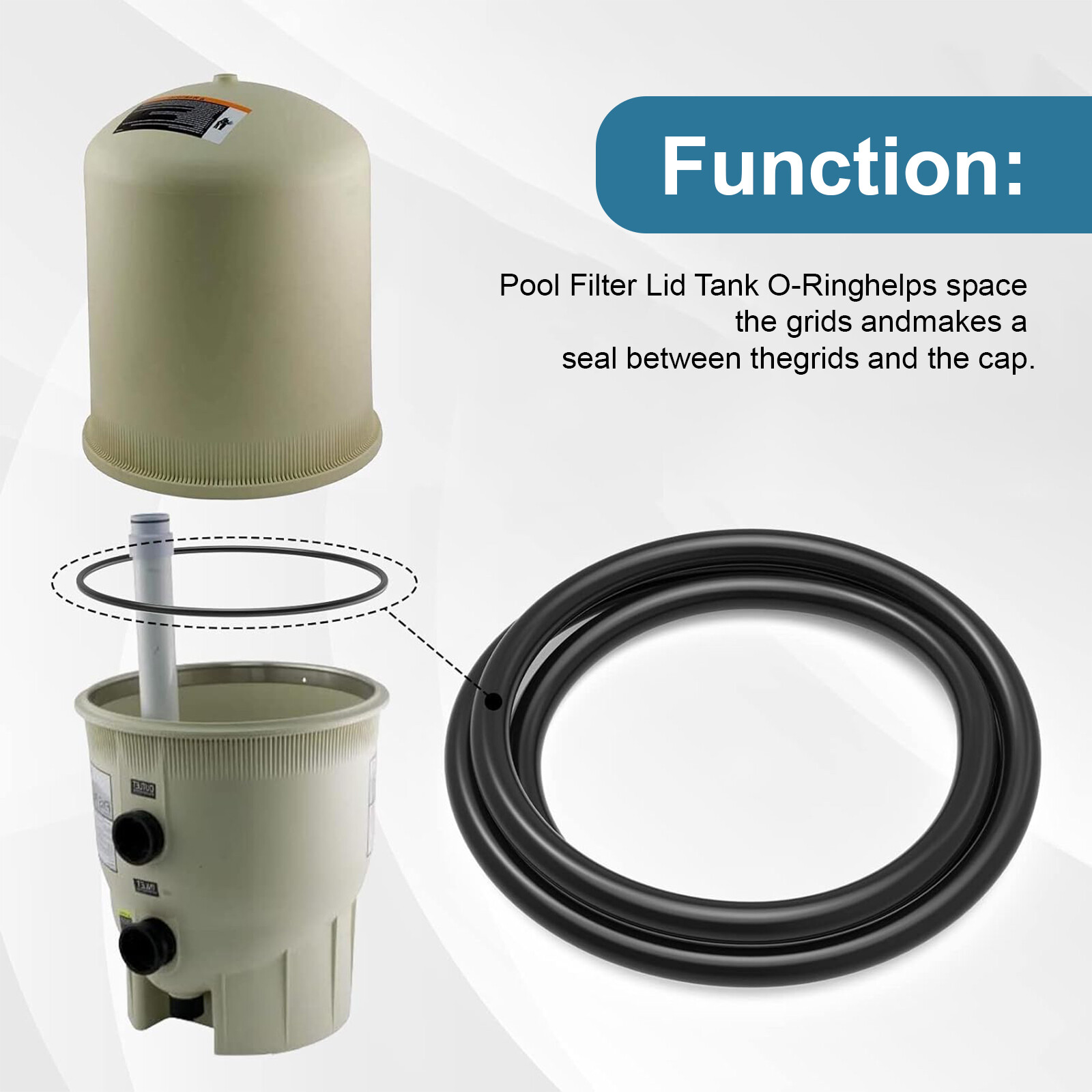 Pool Filter Tank O-ring Replacement for Hayward Pro-Grid DE DEX2400K O ...