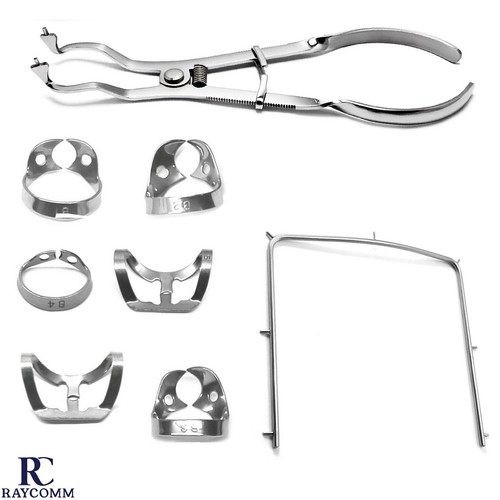 Universal Rubber Dam Set Ivory Light Forceps Dental Dams Frame ...