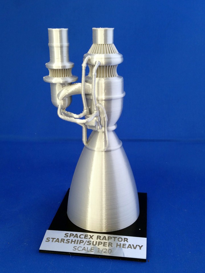 SpaceX Raptor Rocket Engine Model, 1/20 Scale | eBay