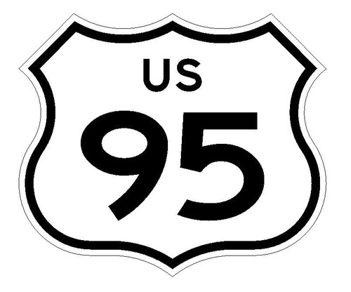 US Route 95 Sticker R4427 Highway Sign Road Sign Decal | eBay
