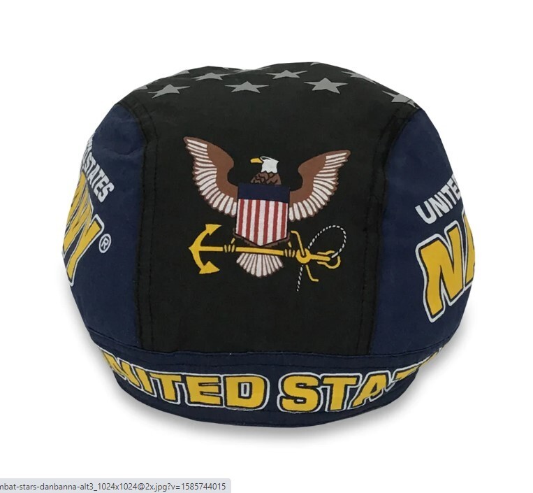 Biker Headwrap Danbanna Deluxe Du-Rag Cap Doo Rag Bandana USN Navy ...