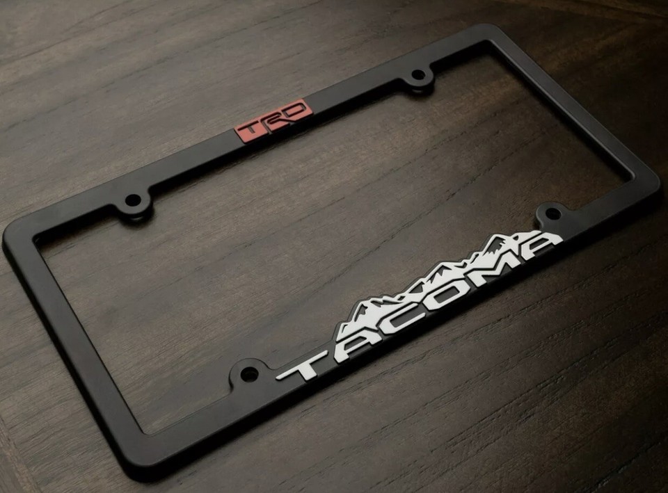 Toyota-Tacoma-TRD-Custom-License-Plate-Frames-TRD-Offroad-Tacoma-4x4 ...