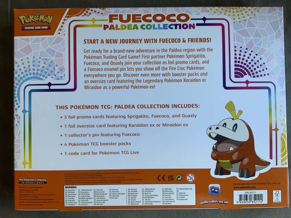 POKEMON TCG FUECOCO PALDEA COLLECTION FACTORY SEALED NEW | eBay