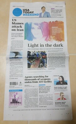 USA TODAY Newspaper Weekend 6/14-16/19 Trans Woman Legacy US Blames ...