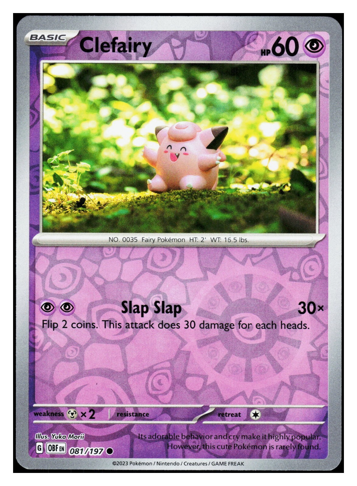 Pokemon Obsidian Flames Clefairy 081/197 C Reverse Holo | eBay
