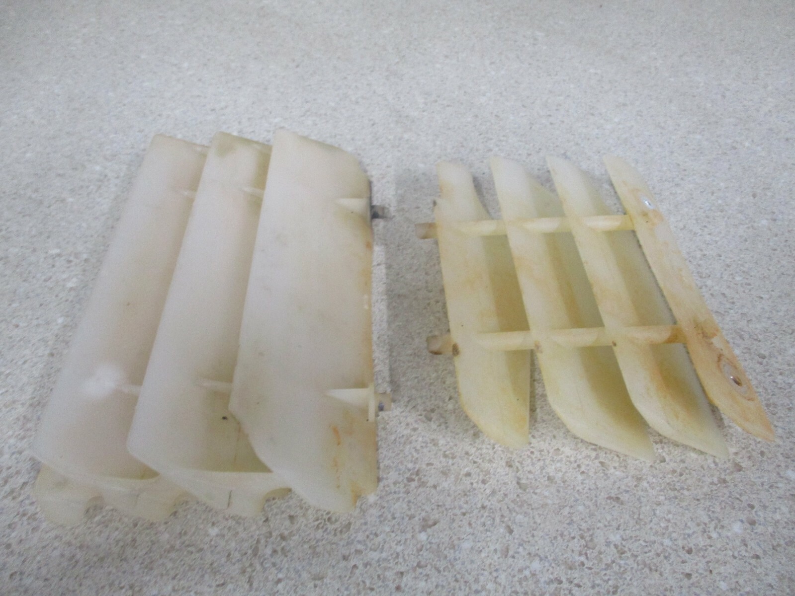 2007 KAWASAKI KX65 RADIATOR LOUVERS GUARDS PLASTIC FINS, FITS ALL, M119 ...