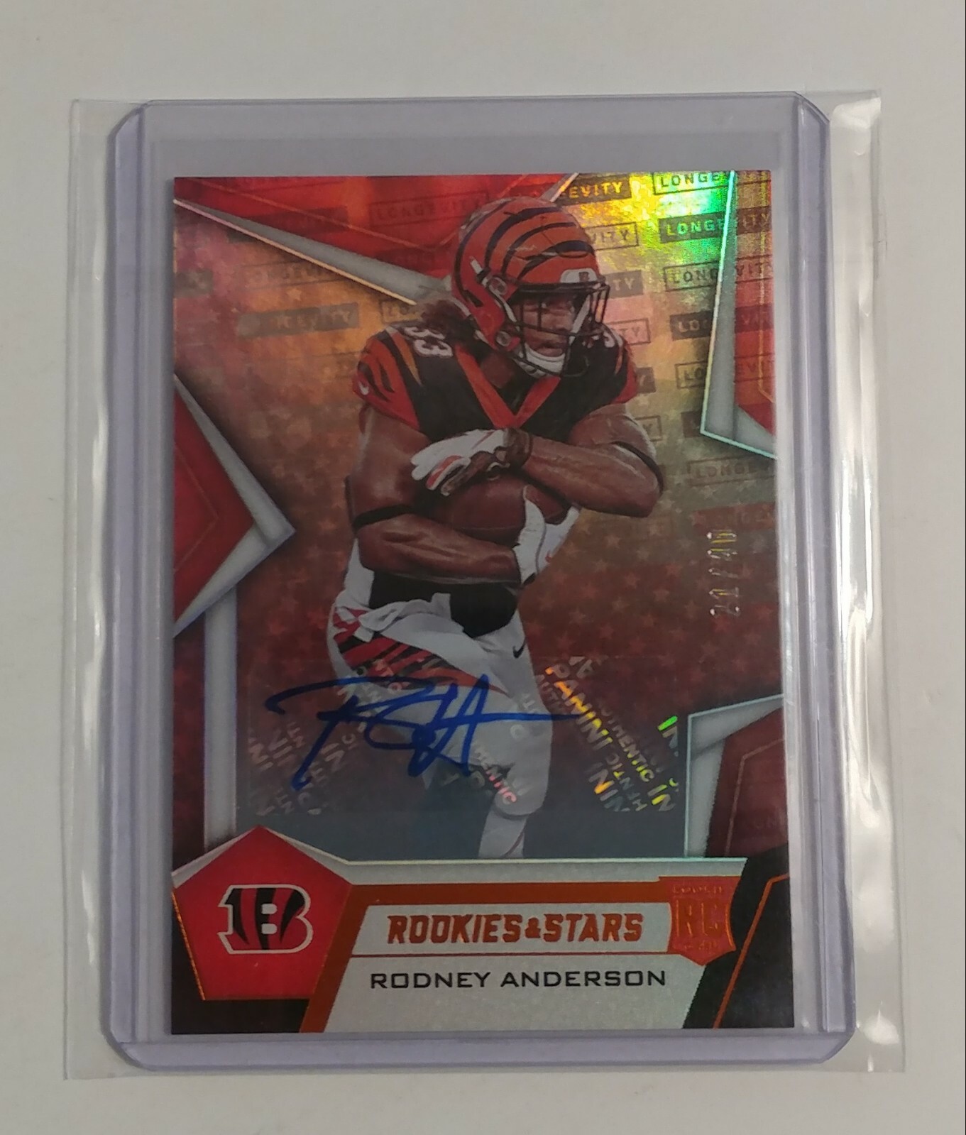 2019 Panini Rookies & Stars - Rookies Orange #171 Rodney Anderson /99 ...