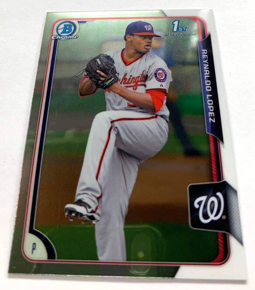 REYNALDO LOPEZ ROOKIE • 2015 Bowman Chrome 1st #BCP246 • SHARP BRAVES ...