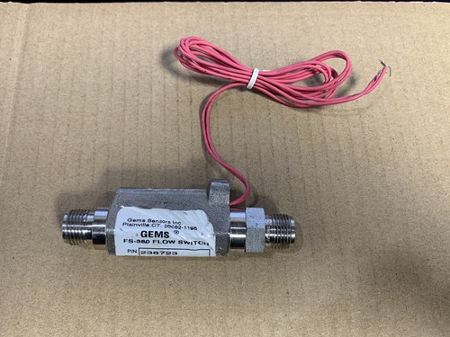Gems FS-380 Series In-Line Flow Switch .25 GPM PN 238723 | eBay