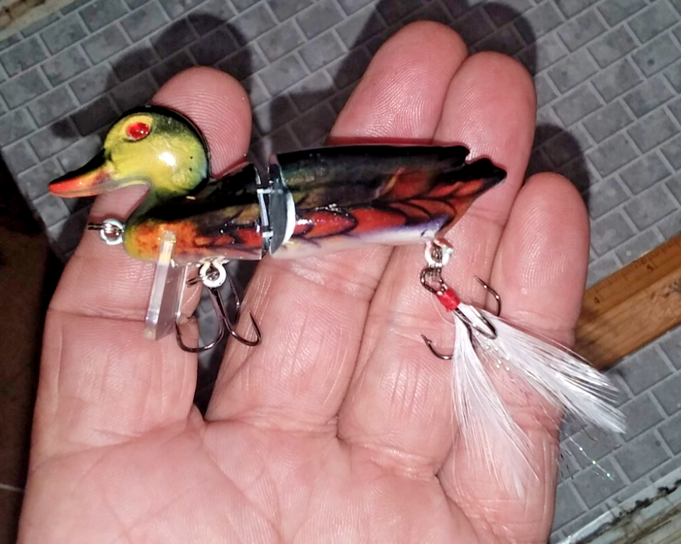#4 REALISTIC Yellow Headed Wigeon Duck TOPWATER WAKEBAIT Bass,Pike ...