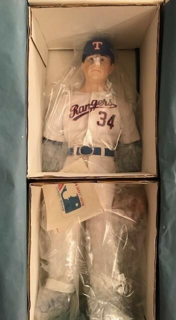 Nolan Ryan Texas Rangers 1992 Porcelain Doll Figurine Collection Sports ...
