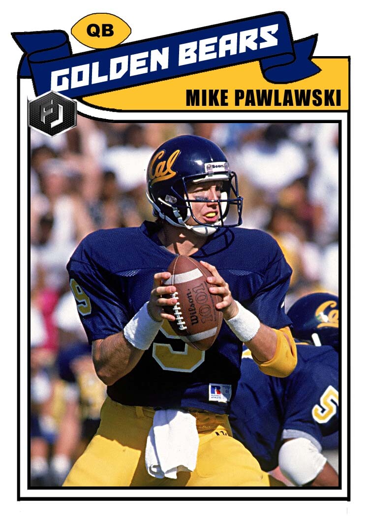 ACEO MIKE PAWLAWSKI CALIFORNIA GOLDEN BEARS CUSTOM HAND MADE ART CARD ...