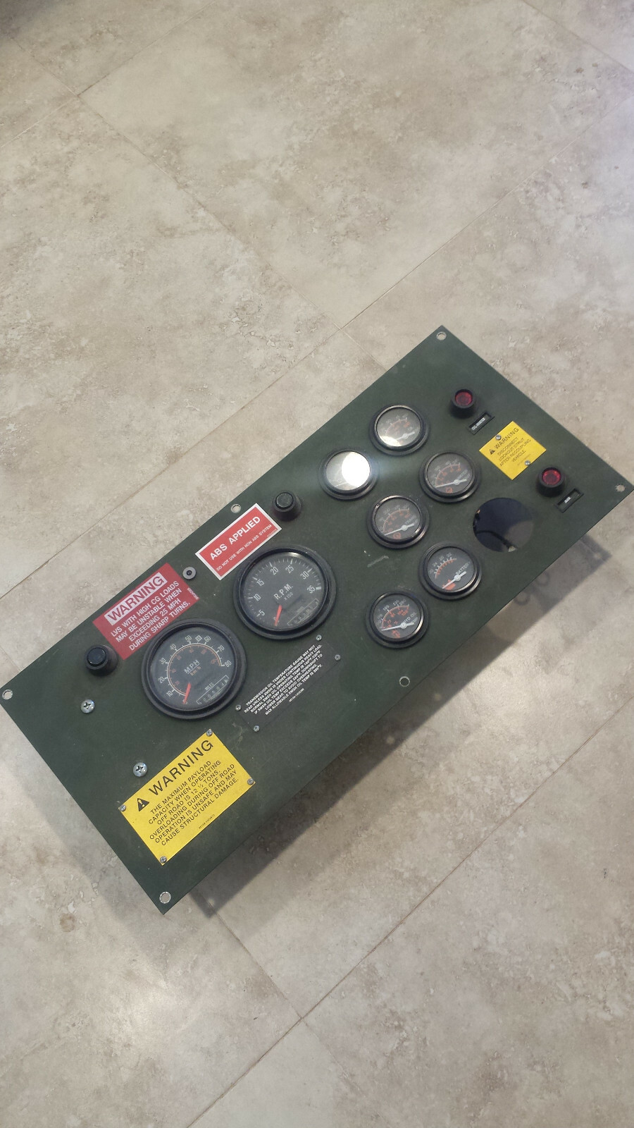 MILITARY LVS DASH OSHKOSH GAUGES TRUCK MK48 | eBay