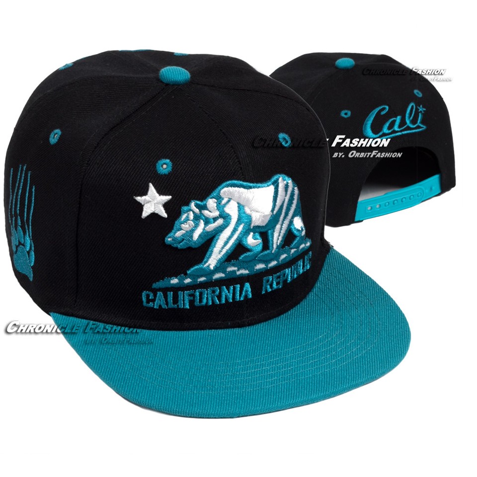 California Republic Baseball Cap Snapback Adjustable Hat Cali Hip Hop ...