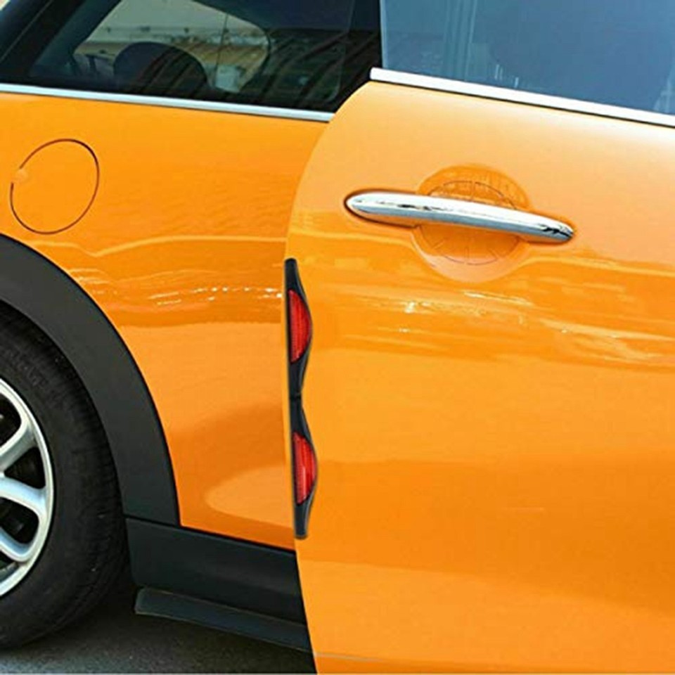 Car Door Protectors Bump Stop Door Guard Strip Dent Reflectors Clip on ...