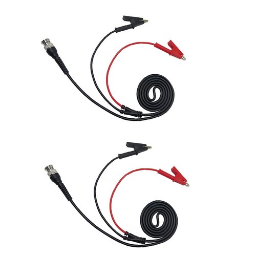 Connect Easily Dual BNC Male to Crocodile Clip Leads in Convenient Pack ...