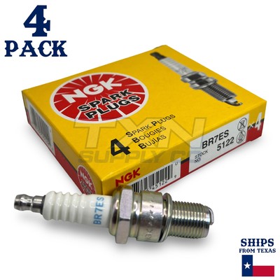 NGK 5122 Spark Plug BR7ES - 4 Pack | eBay