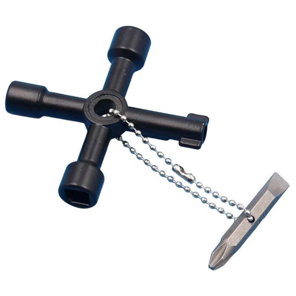 Cross Key Wrench Multifunction Tool Turning Screw Tool For Water Meter ...