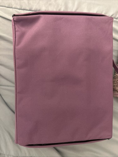 Lori Greiner Lavender Travel Makeup Tote Many Compartments Zipper ...