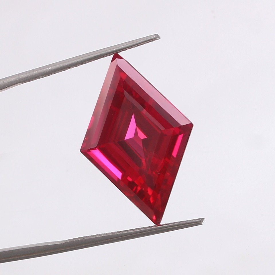 AAA Natural Mozambique Blood Red Ruby Fancy Kite Cut Loose Gemstone 15. ...