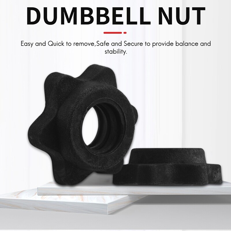 2 Pairs Dumbbell Hex ,Dumbbell Rod , Collars for Barbells Bars ...