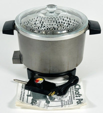 Dazey 6 QT Chef's Pot Plus Slow Cooker Deep Fryer Steamer Dcp-640 ...